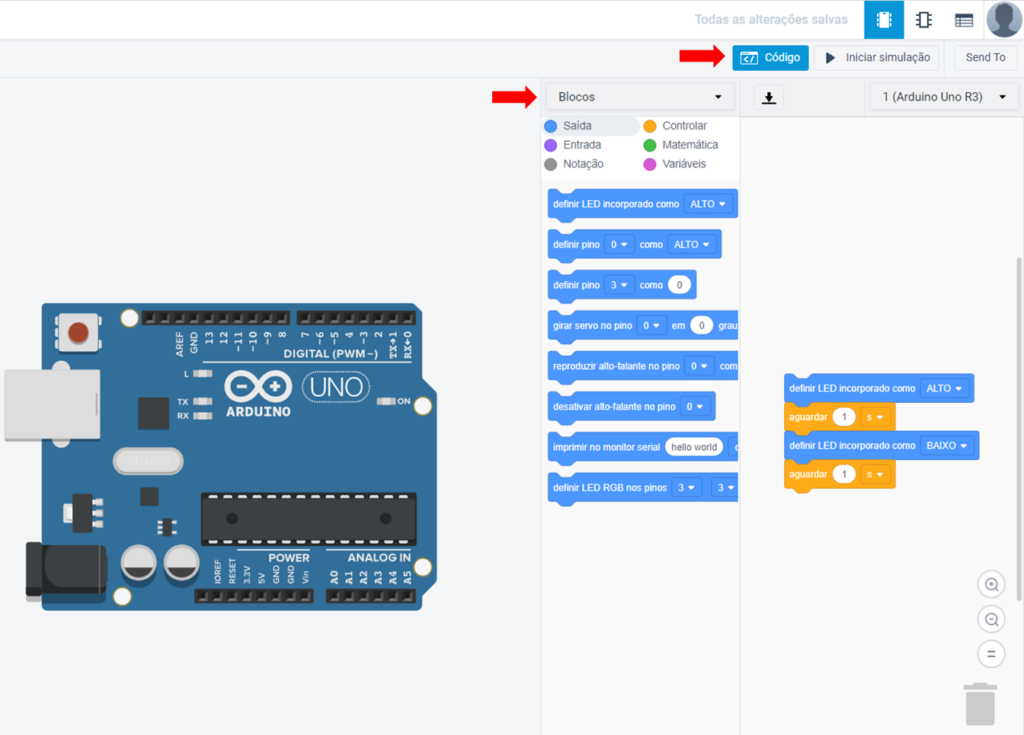 Simulando um semáforo - Robotecforall